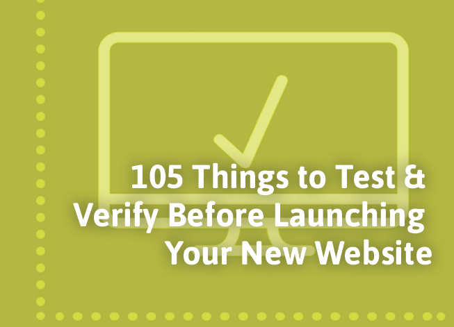 The Front-End Website Development Checklist: 105 Things to Test ...